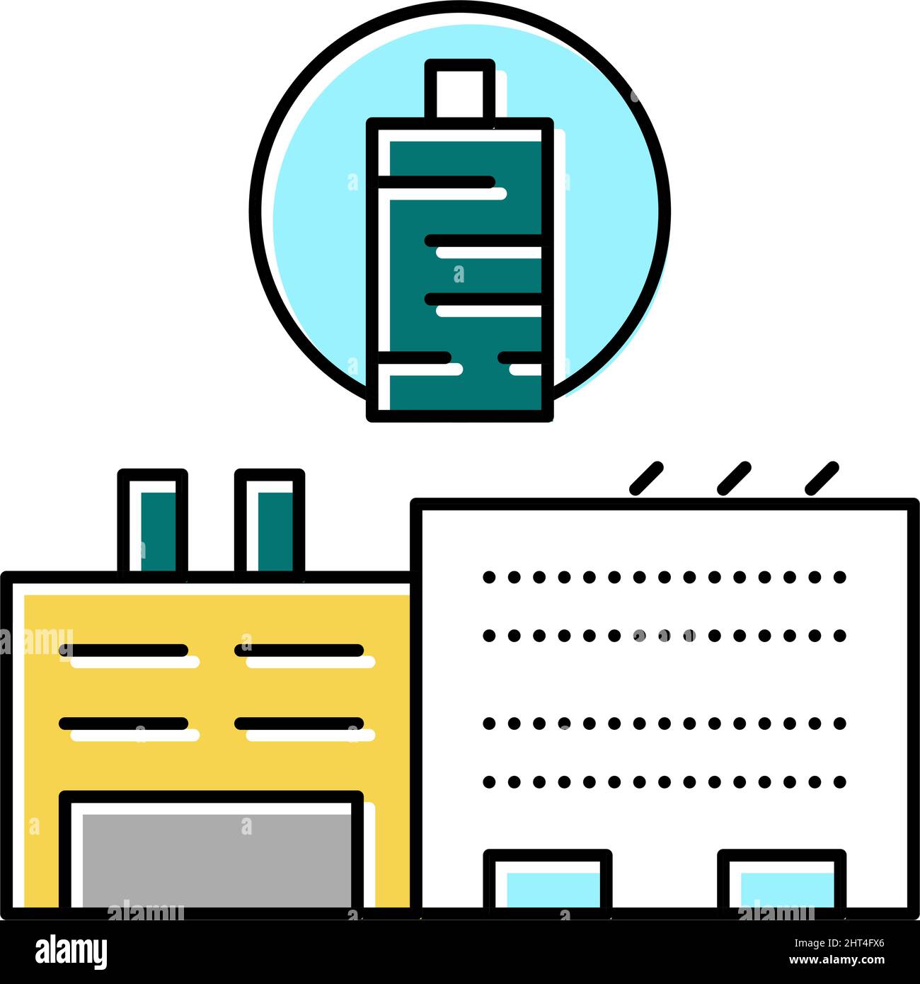 factory production textile color icon vector illustration Stock Vector ...