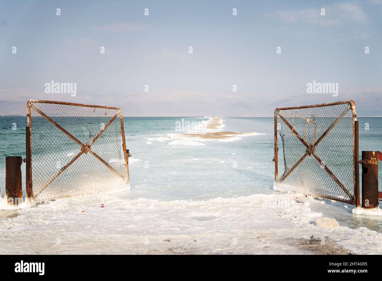 Gate to the Dead Sea in Israel Stock Photo - Alamy