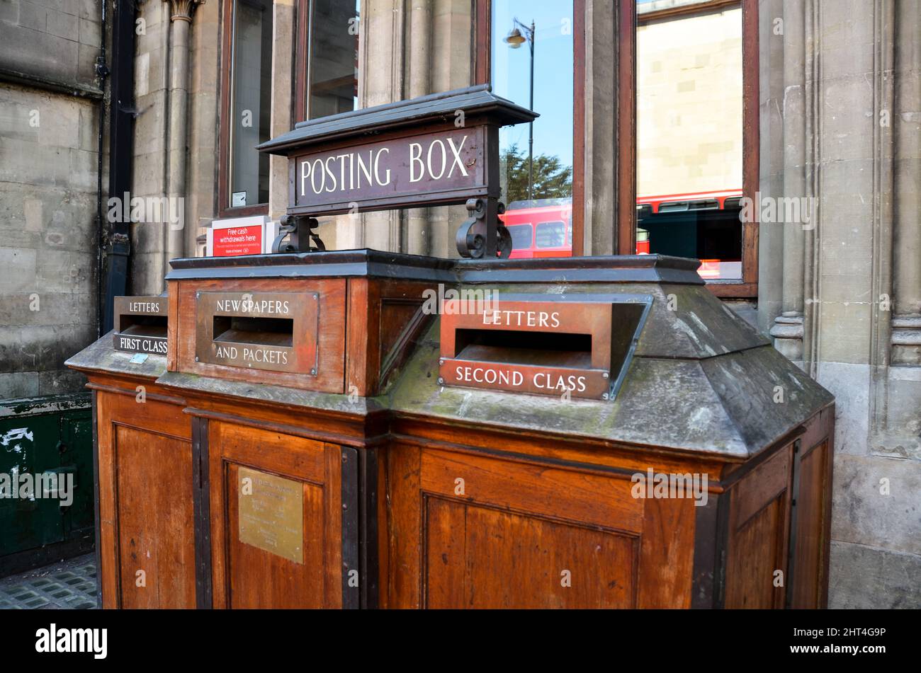 Closeup of the wooden posting box Stock Photo - Alamy