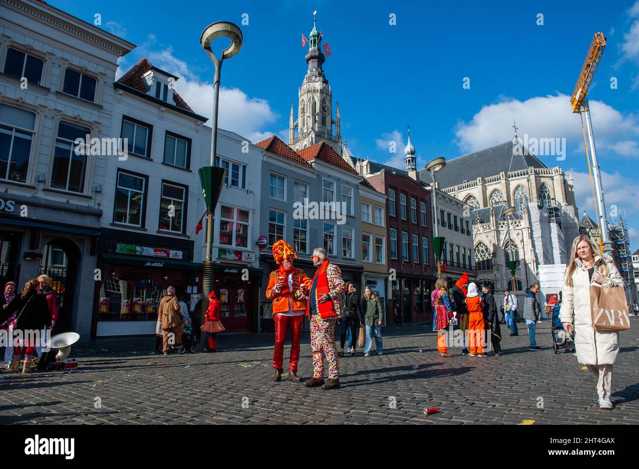 People are seen enjoying the sun while drinking on the streets.Carnival ...
