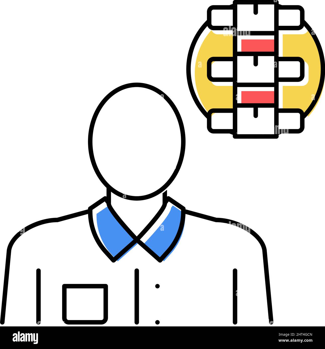rheumatology medical specialist color icon vector illustration Stock ...