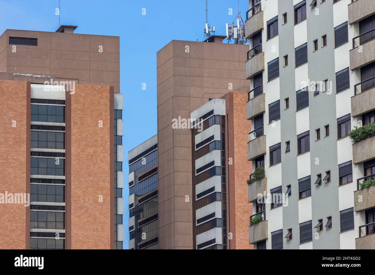 Scenic view of modern buildings with glass windows Stock Photo - Alamy