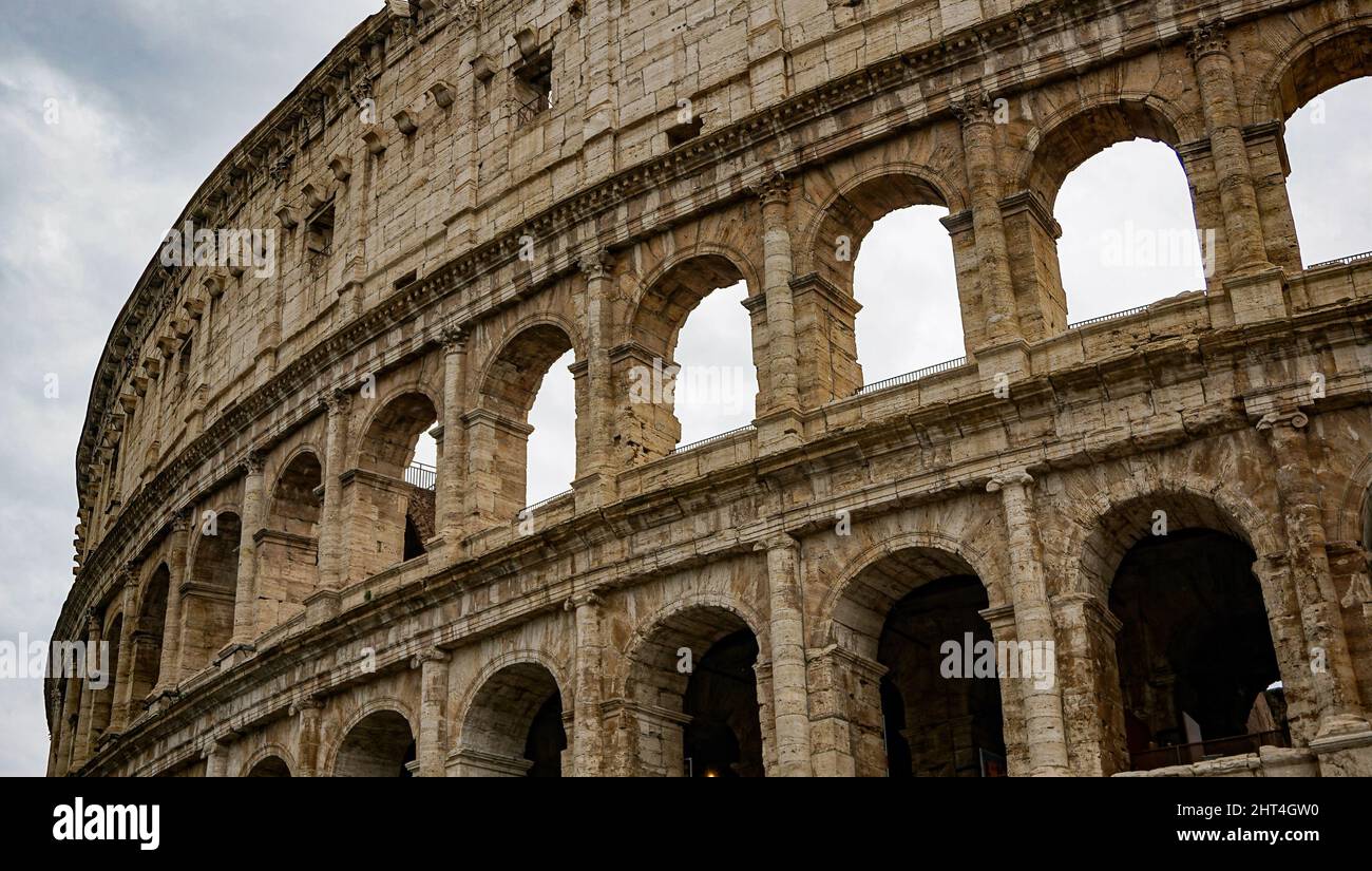 Amphitheater of Colosseum in Rome, Italy Stock Photo - Alamy