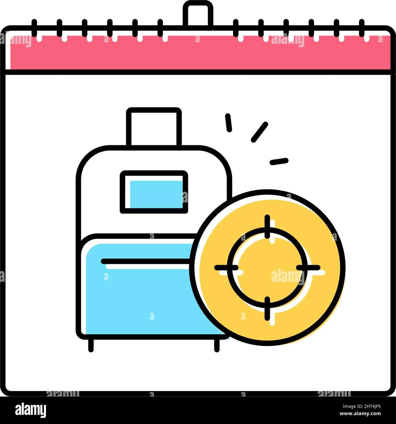 world refugee day color icon vector illustration Stock Vector Image ...
