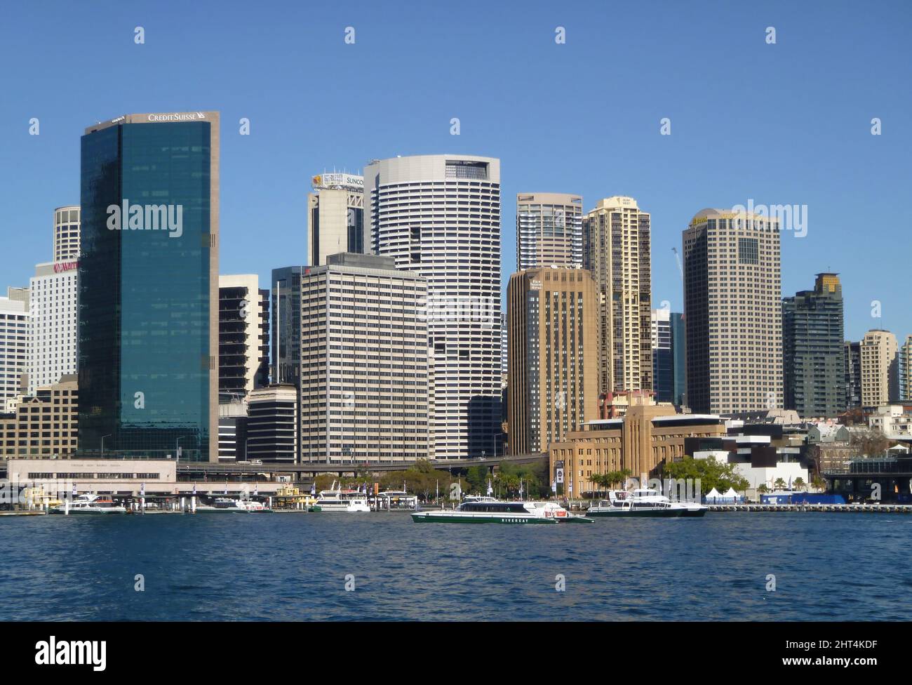 Cluster of office and hotel buildings at Circular Quay, Sydney ...