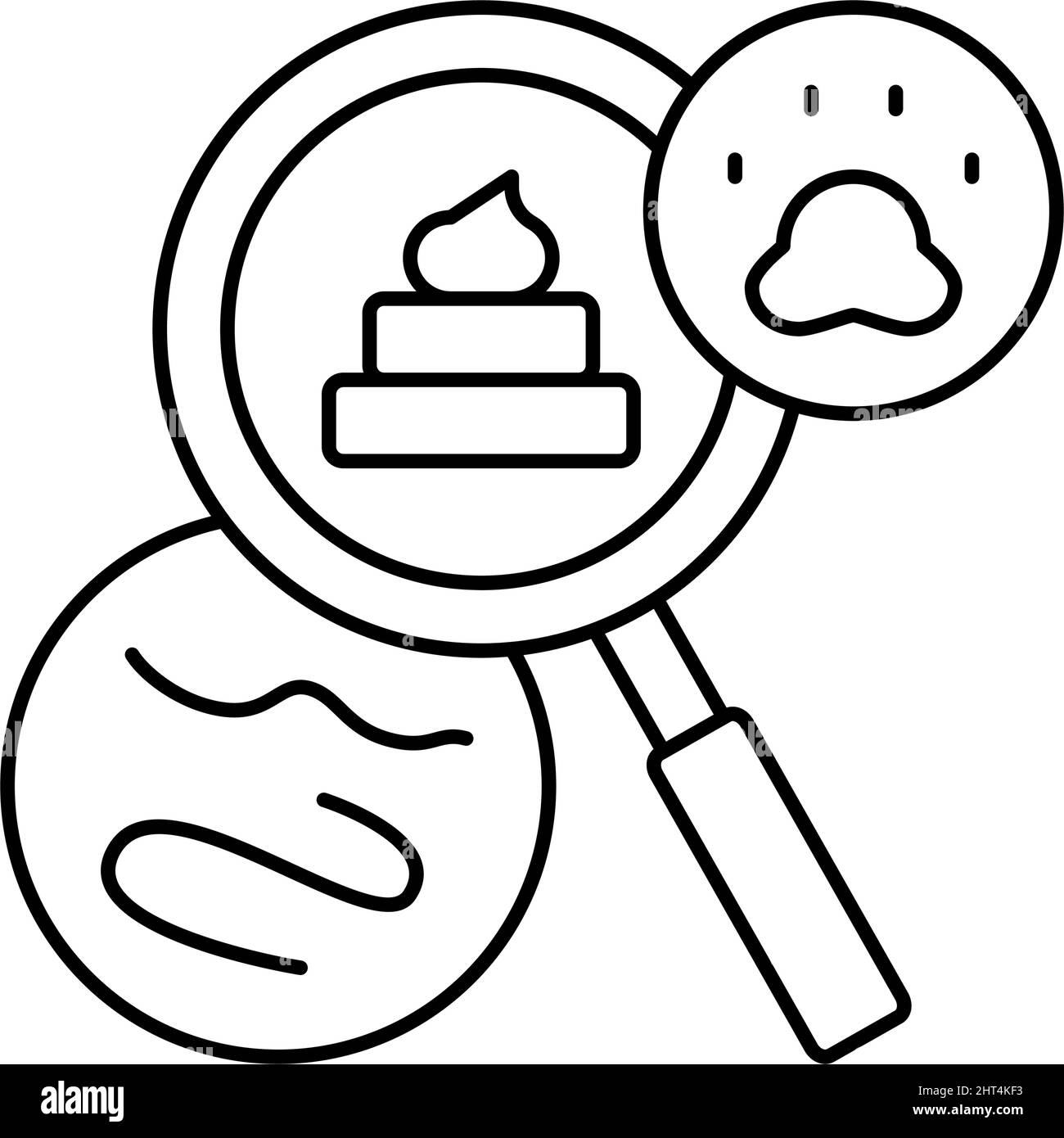 Fecal Examinations And Dewormings Line Icon Vector Illustration Stock Vector Image And Art Alamy