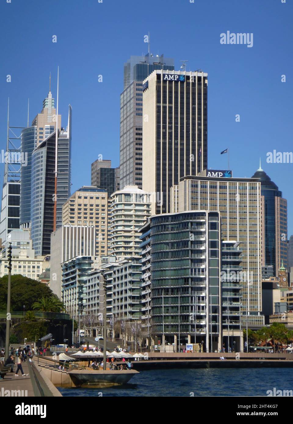 Modern buildings on the waterfront at Sydney Harbor, Australia Stock ...