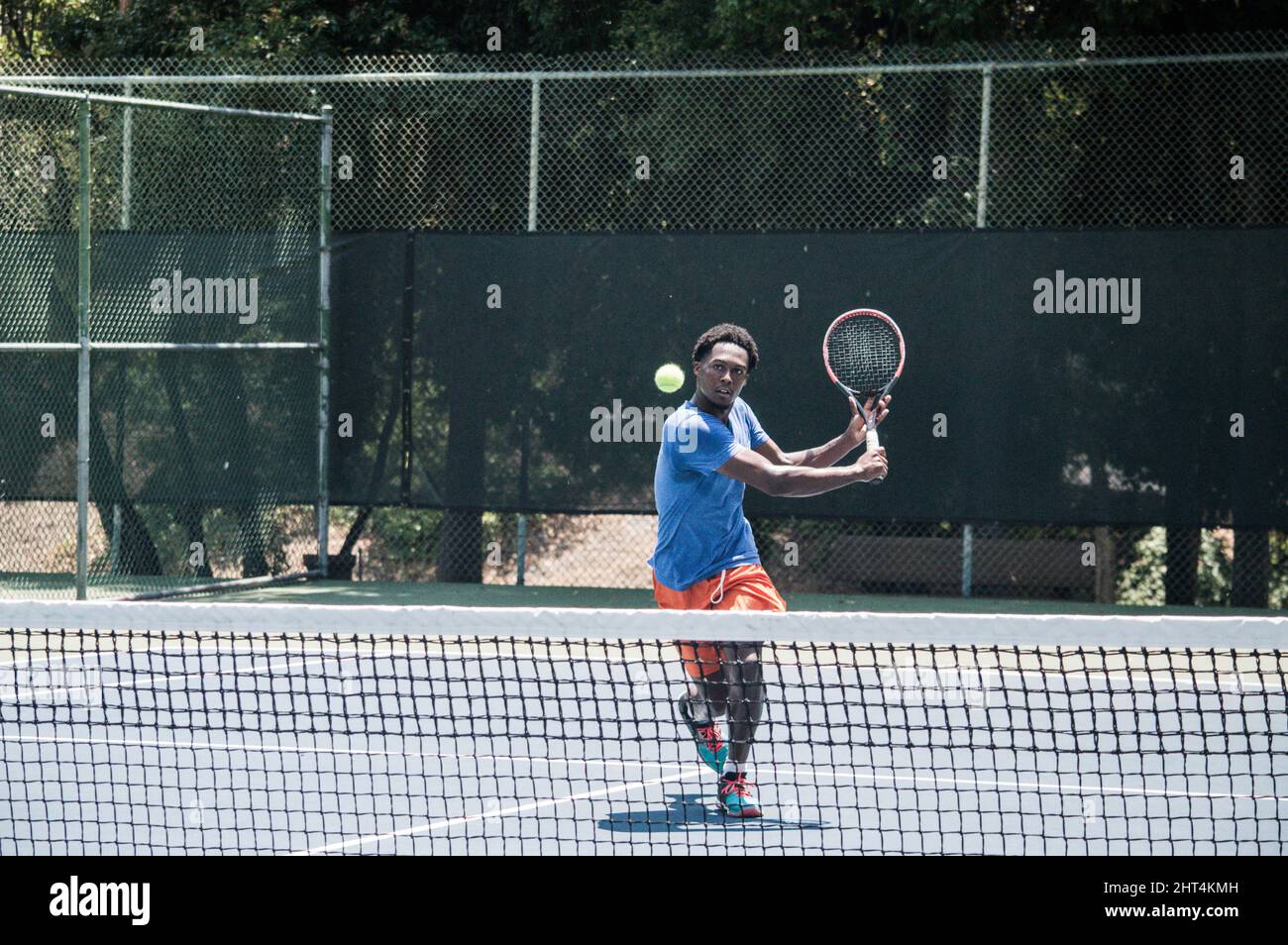 African american male tennis player hi-res stock photography and images ...