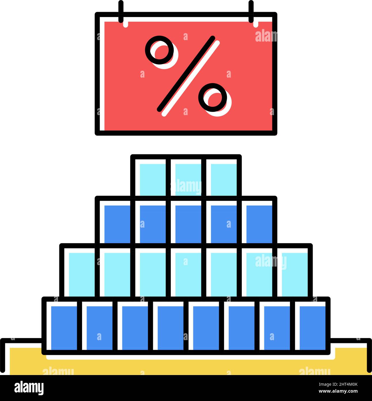 products sale with discount color icon vector illustration Stock Vector ...