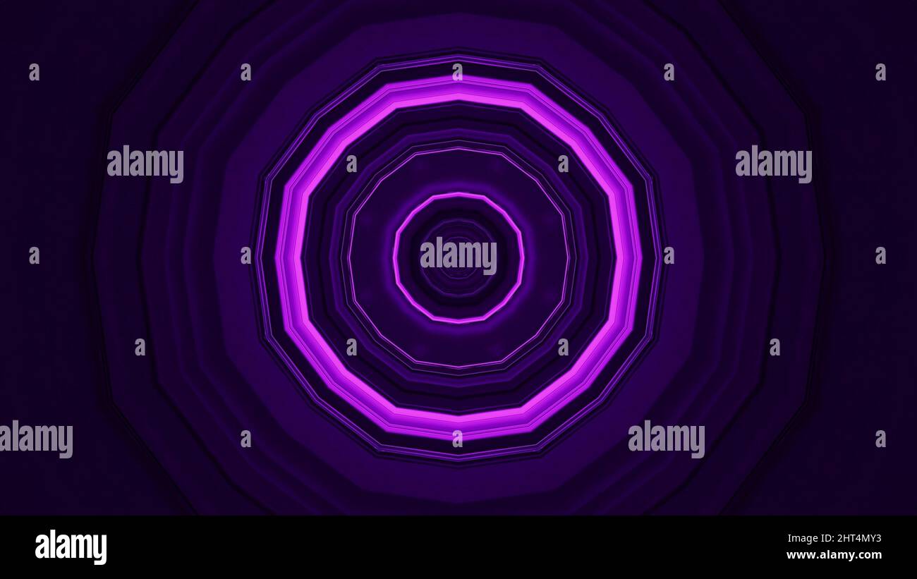 3D rendering of futuristic kaleidoscopic patterns background in vibrant ...