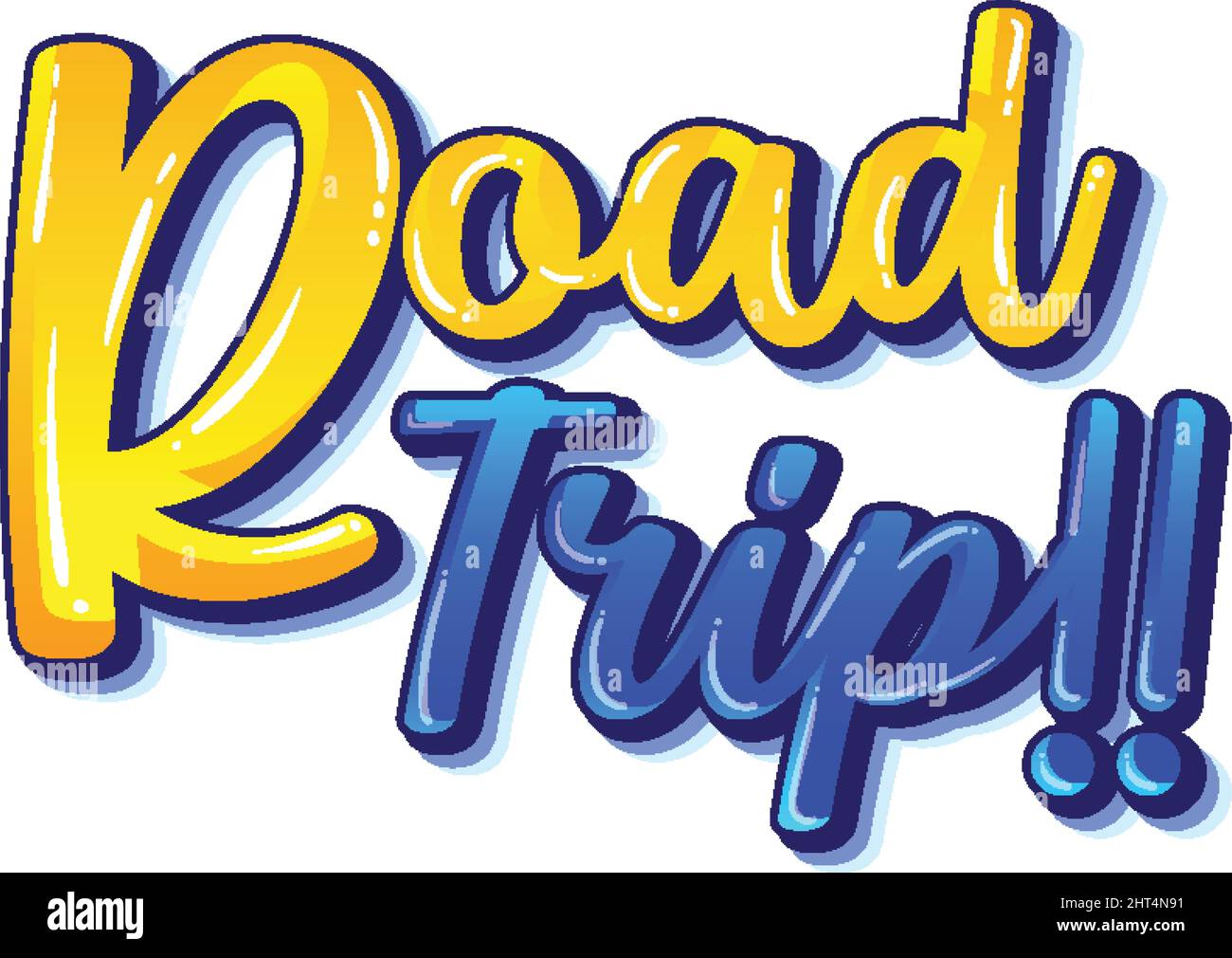 Road trip typography logo illustration Stock Vector Image & Art - Alamy