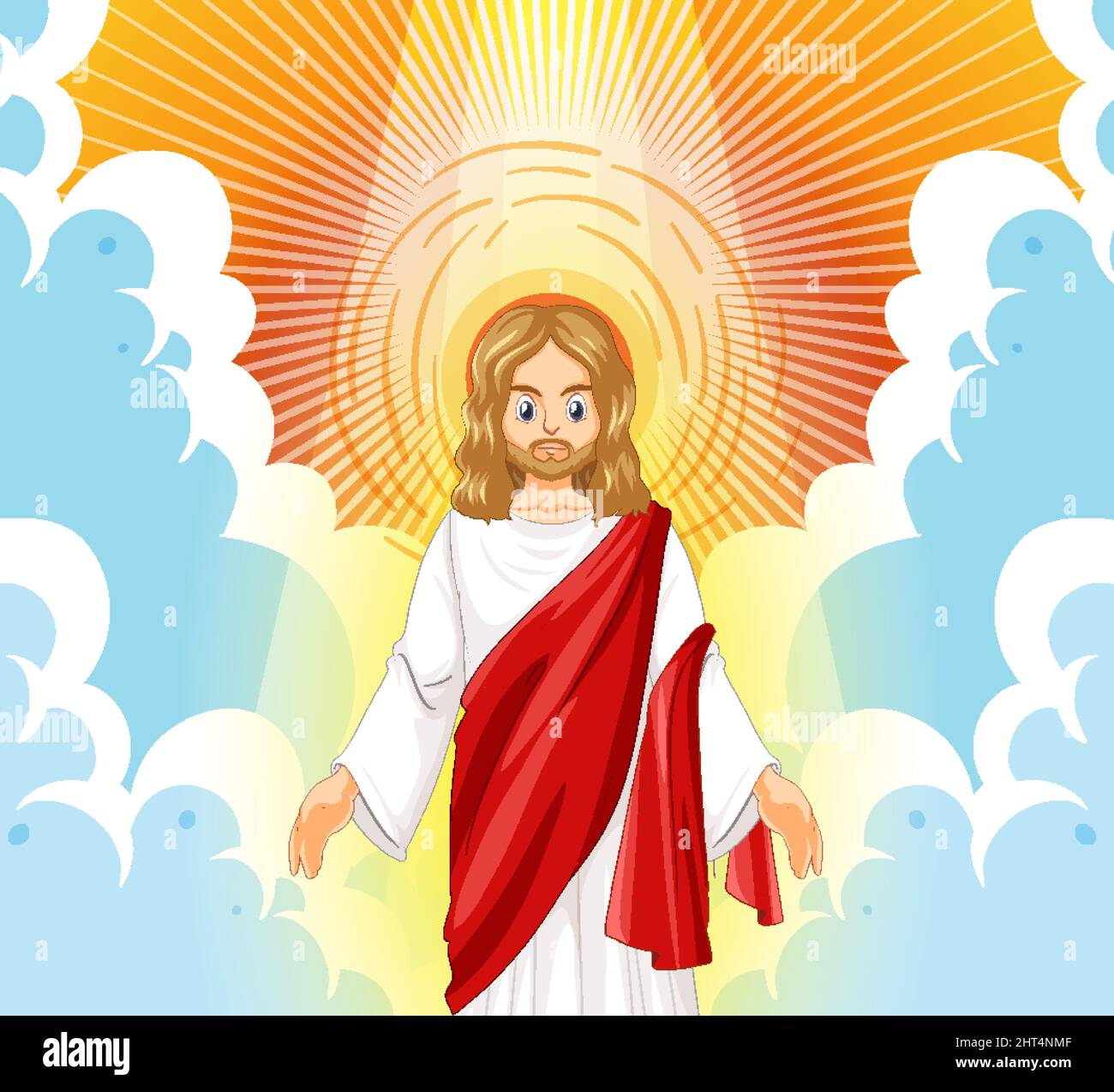 Jesus Christ in cartoon style illustration Stock Vector Image & Art - Alamy
