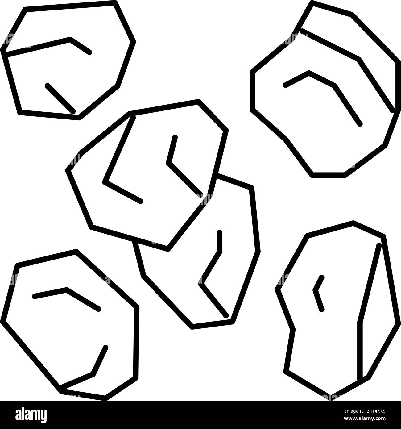 stones resin art line icon vector illustration Stock Vector Image & Art ...