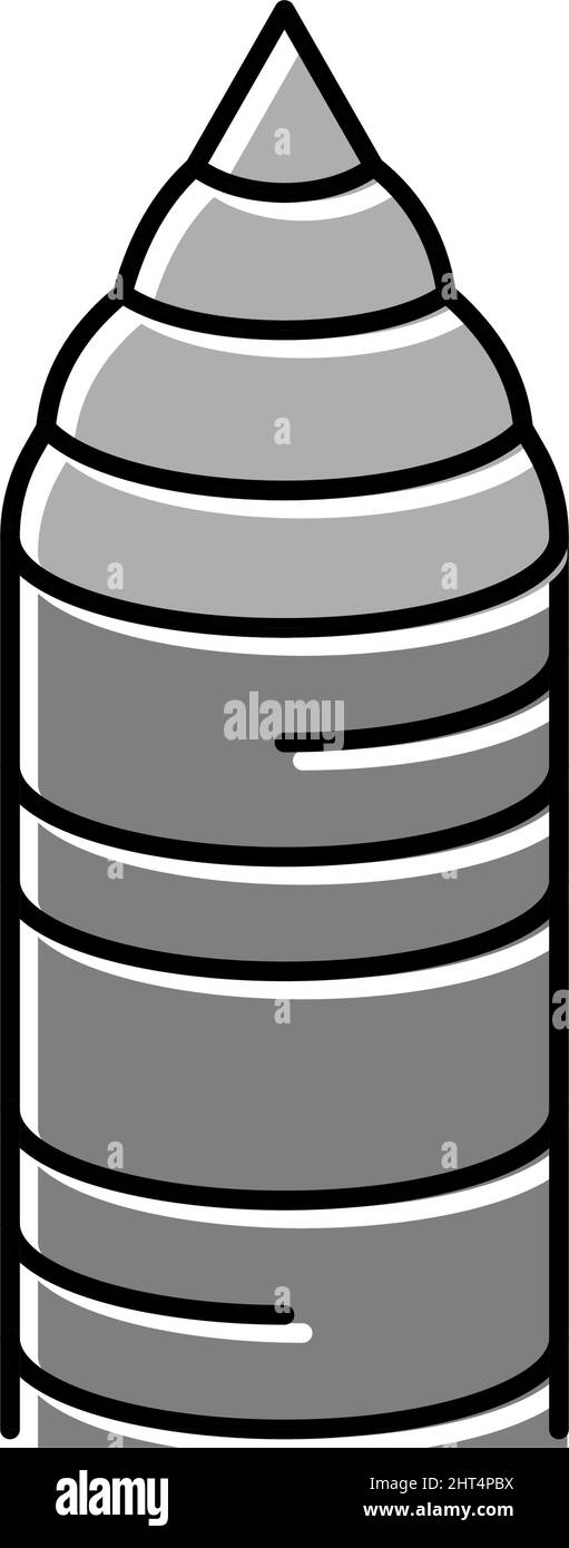 silicon material for semiconductor manufacturing color icon vector ...