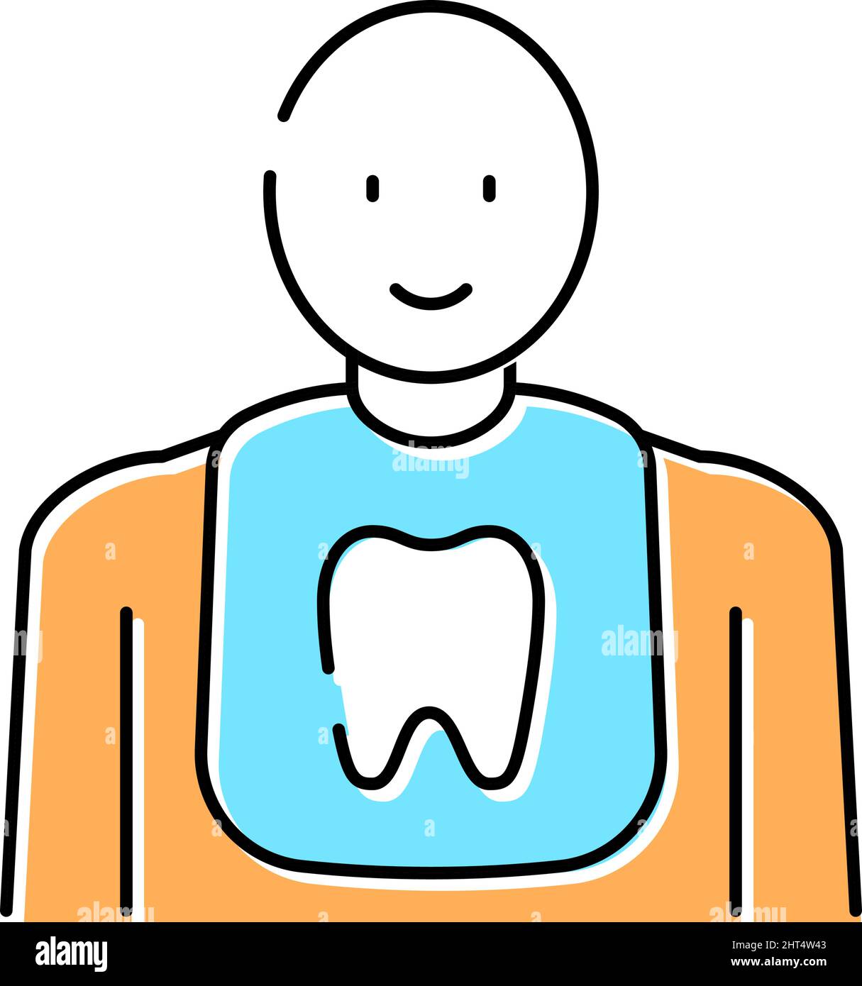 child dentist client color icon vector illustration Stock Vector Image ...