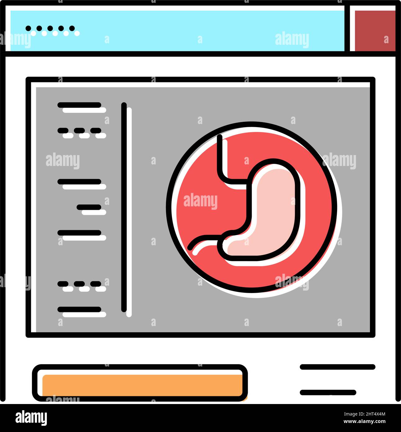 inspection bariatric color icon vector illustration Stock Vector Image ...