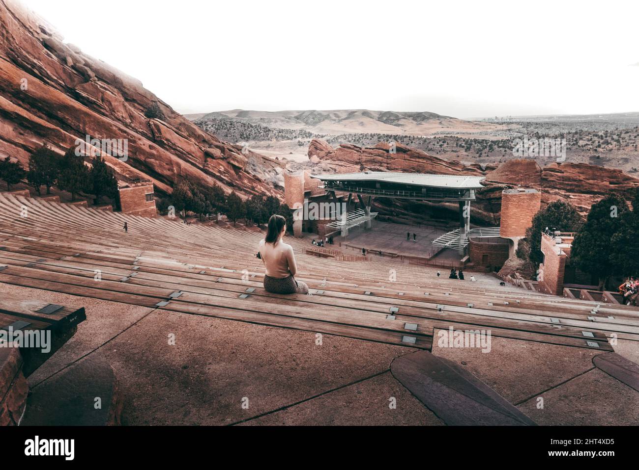 Closeup of red rocks park and amphitheatre Stock Photo - Alamy