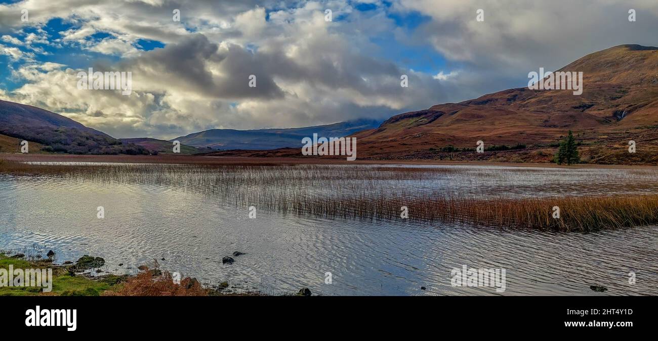 Beautiful autumn landscape scene in the Isle of Skye in Scotland Stock ...