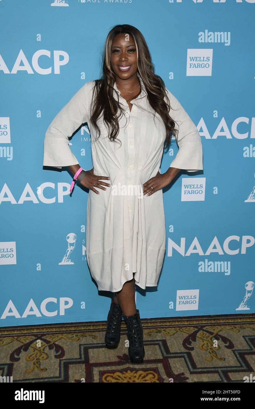 Natashia Deón arrives at the 53rd NAACP Image Awards Viewing Party held ...