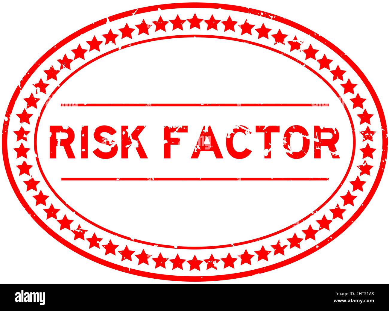 Grunge red risk factor word oval rubber seal stamp on white background Stock Vector Image & Art ...
