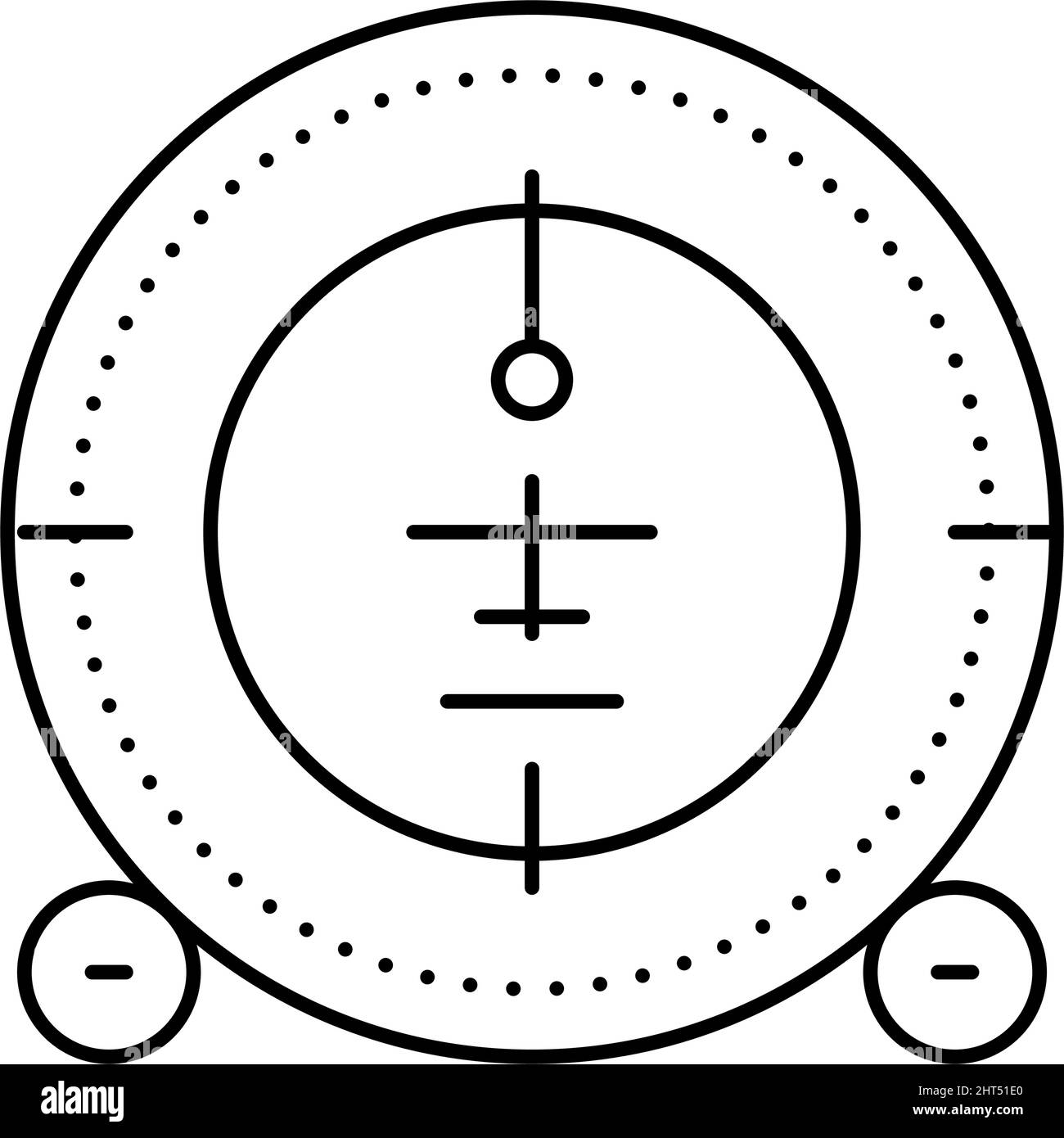 airplane compass line icon vector illustration Stock Vector Image & Art ...