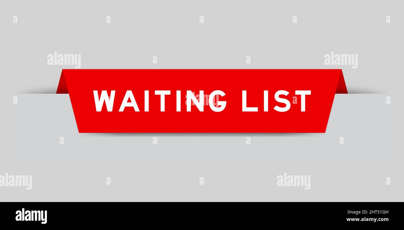 Waiting list backlog Stock Vector Images - Alamy