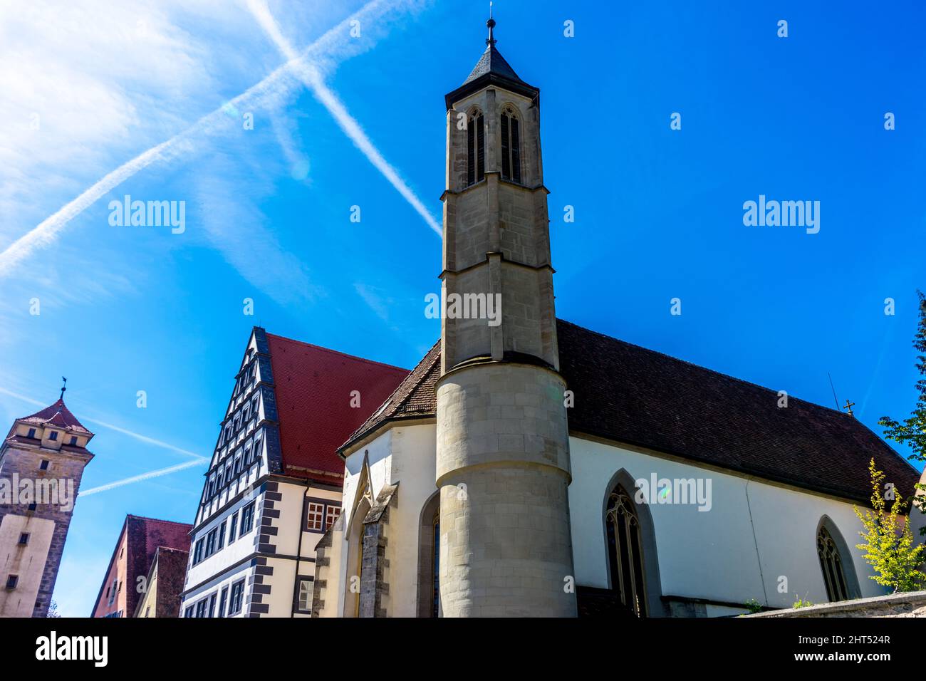 Beautiful view of old historic buildings in a town in Germany Stock ...