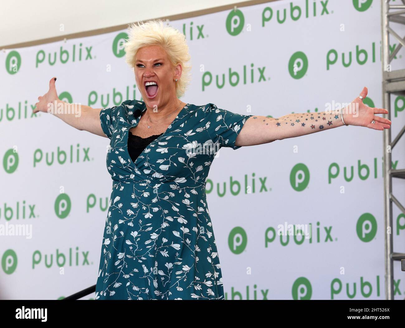 Miami Beach, FL- FEB 26: Chef Anne Burrell is seen during SOBEWFF Goya ...