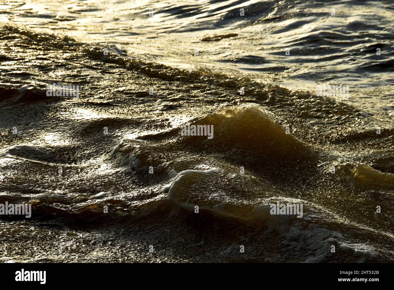 Beautiful shot of waves in motion in the daytime Stock Photo - Alamy