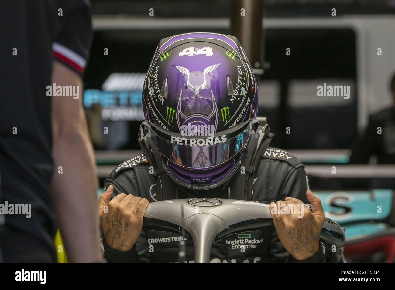 Barcelona - 25-02-2022, Circuit de Barcelona-Catalunya, Lewis Hamilton ...