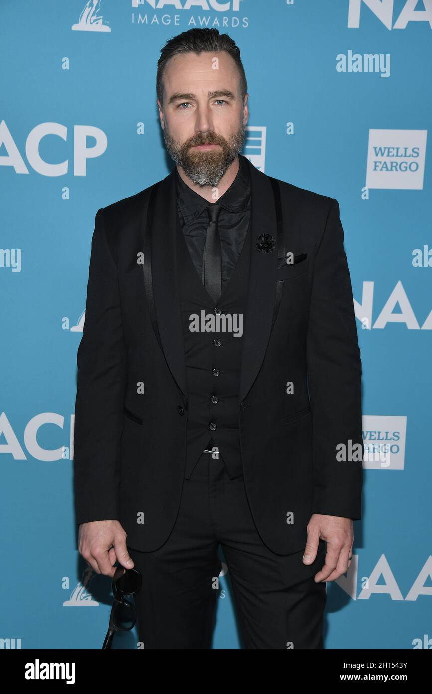 Dustin Harnish arrives at the 53rd NAACP Image Awards Viewing Party ...