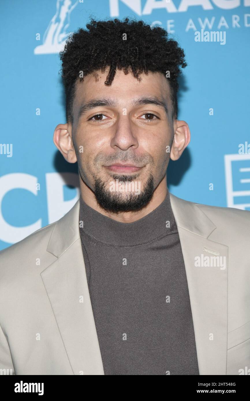 Khleo Thomas arrives at the 53rd NAACP Image Awards Viewing Party held ...