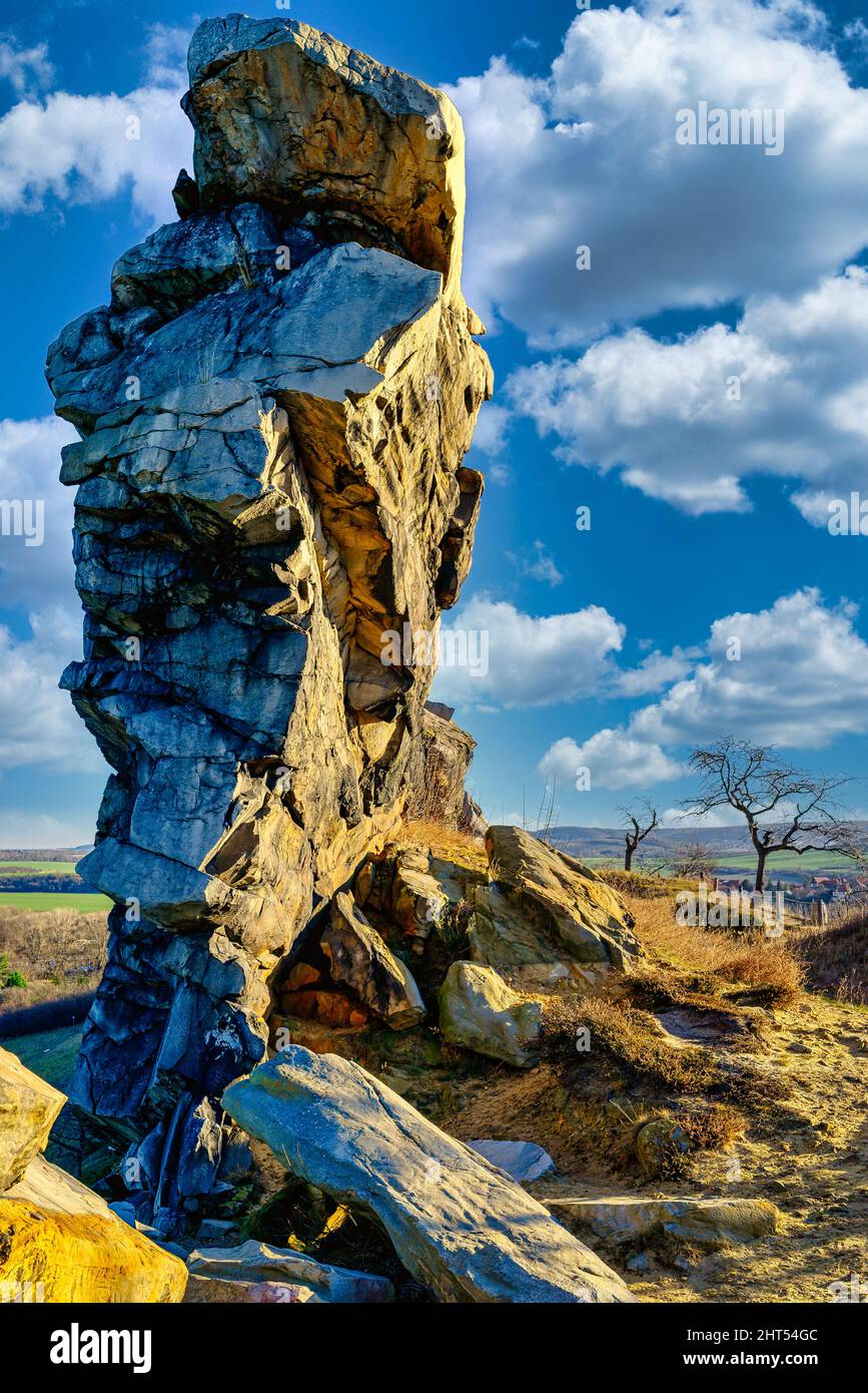 Vertical photo of Devil's Wall in Germany Stock Photo - Alamy