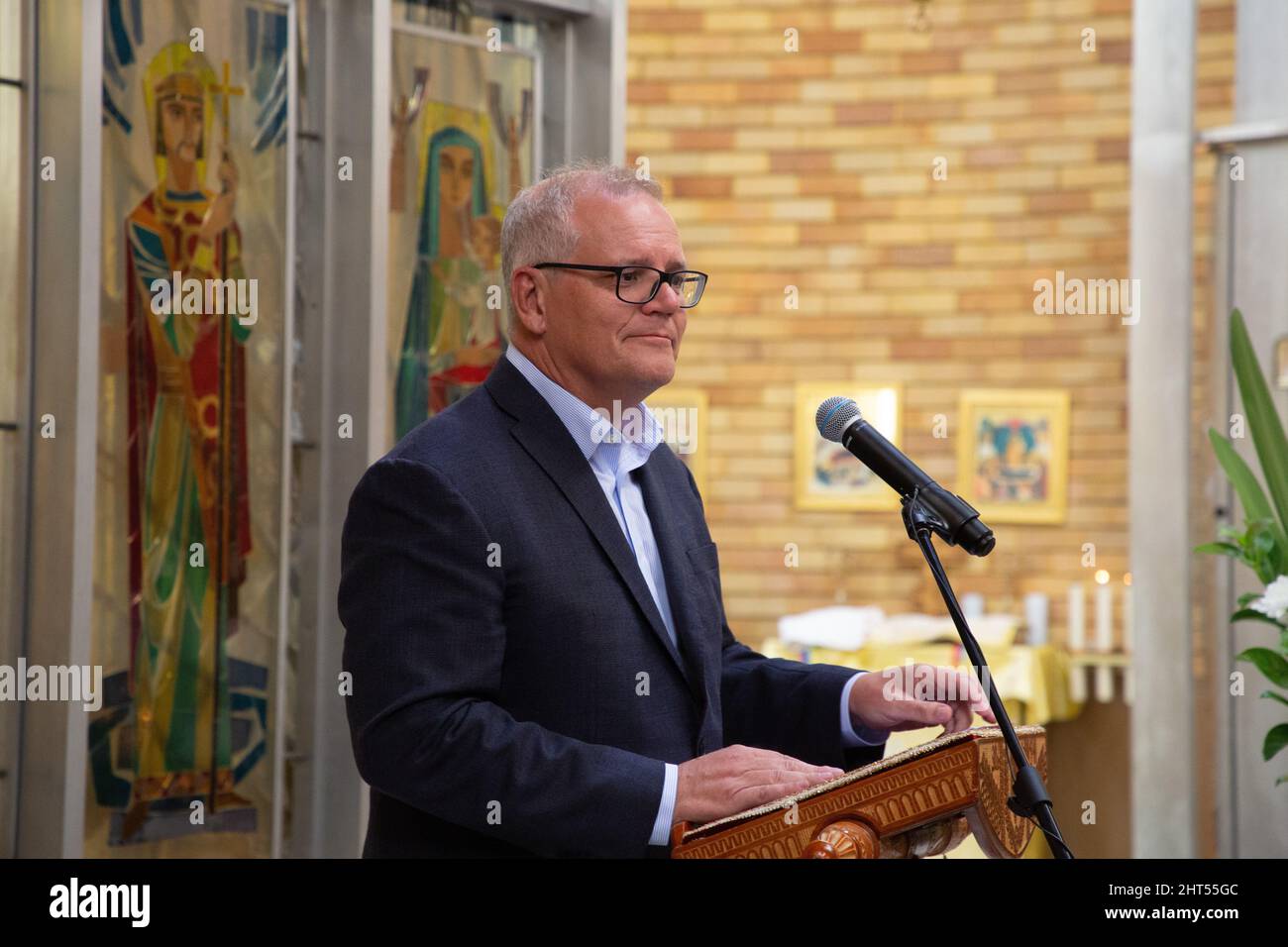 Sydney, Australia. 27th February 2022. Holy Liturgy at St. Andrew's ...