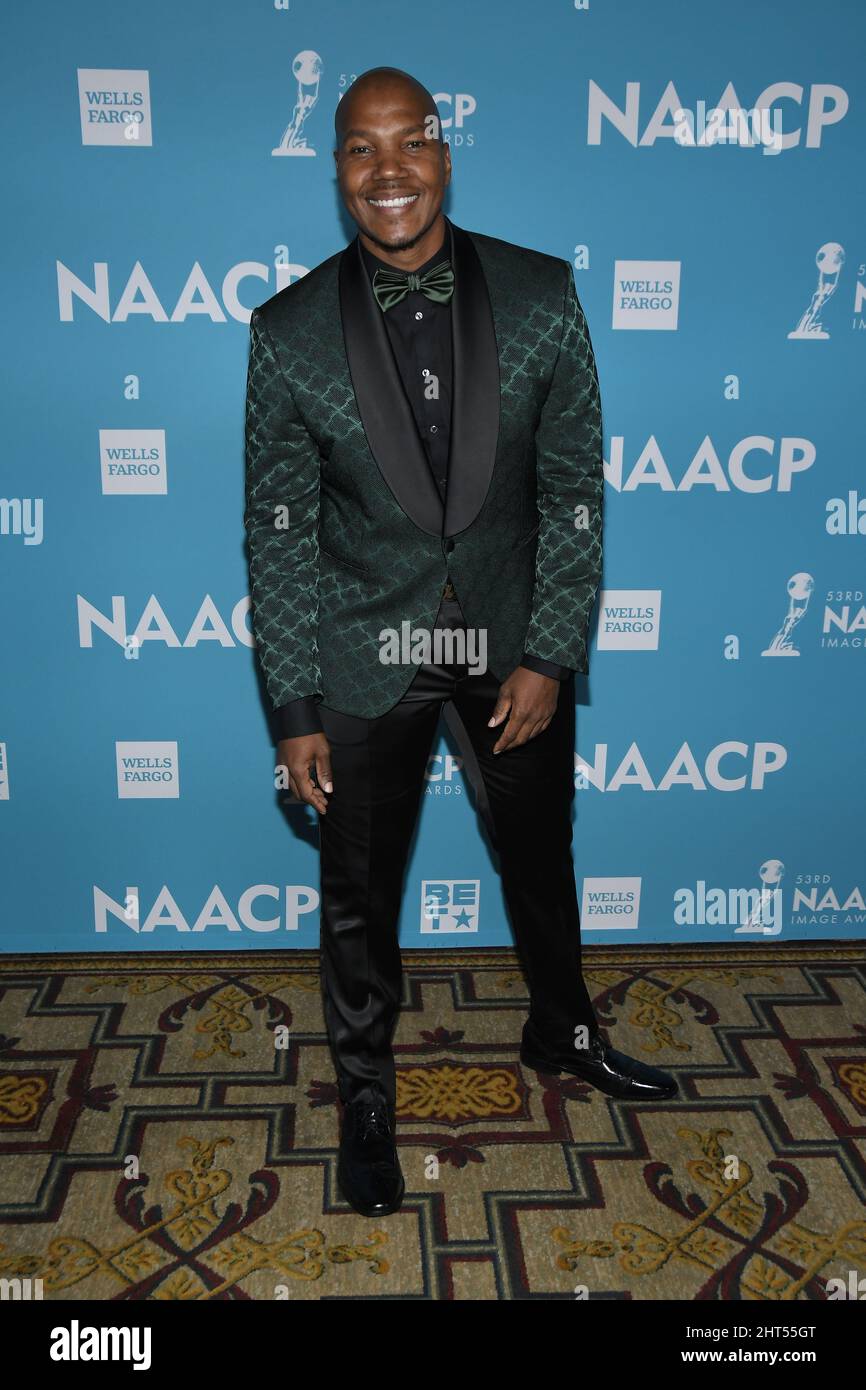 Isaac Keys arrives at the 53rd NAACP Image Awards Viewing Party held at ...