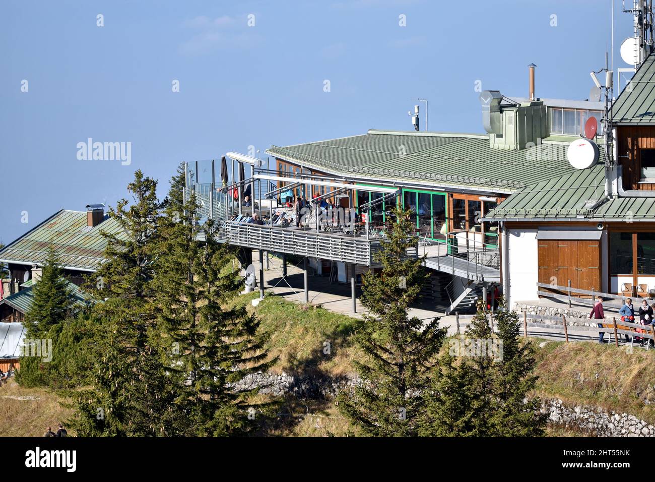 Closeup of a house on the edge of a hill Stock Photo - Alamy
