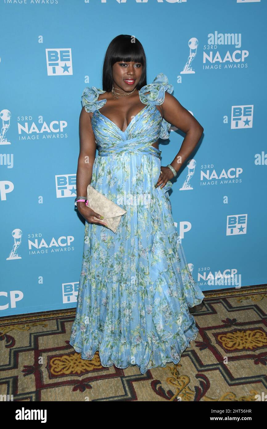 Los Angeles, USA. 26th Feb, 2022. Angel Livas arrives at the 53rd NAACP ...