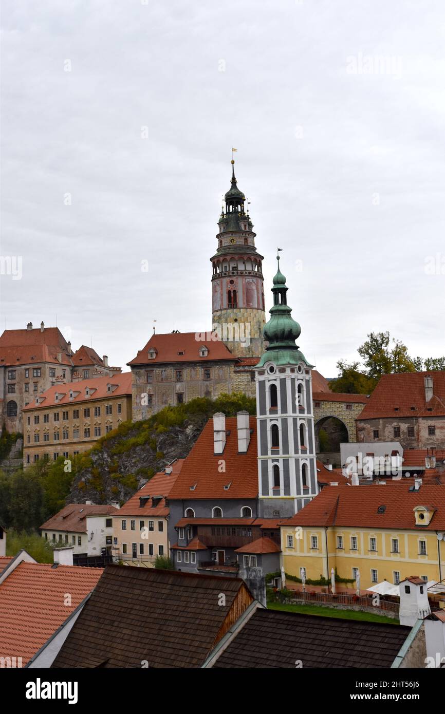 Aerial view of a town Stock Photo - Alamy