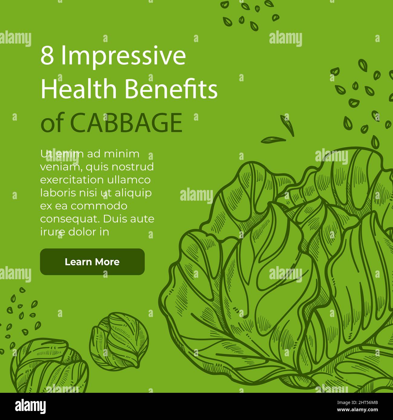 Impressive health benefits of cabbage, website Stock Vector Image & Art ... Impressive health benefits of cabbage, website Stock Vector Image & Art ...
