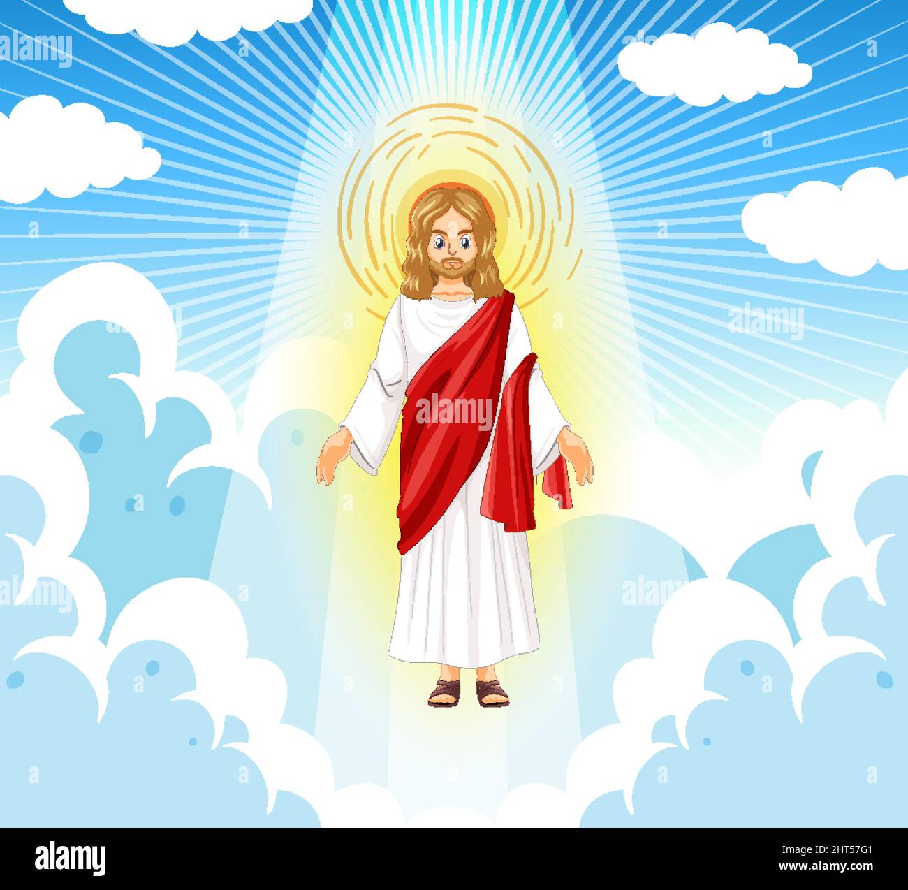 Jesus Christ in cartoon style illustration Stock Vector Image & Art - Alamy