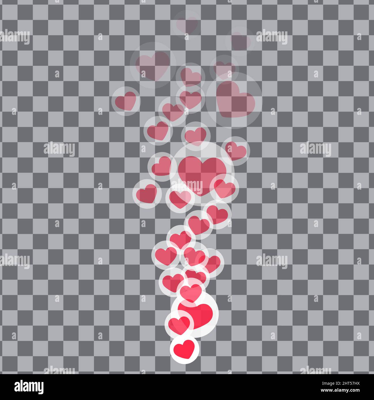 Likes flying up for stories and live streams. Like icons for social ...