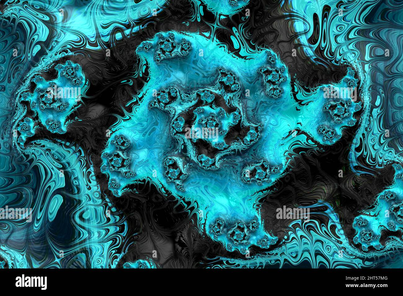 Digital render of a blue vibrant background for wallpapers Stock Photo ...