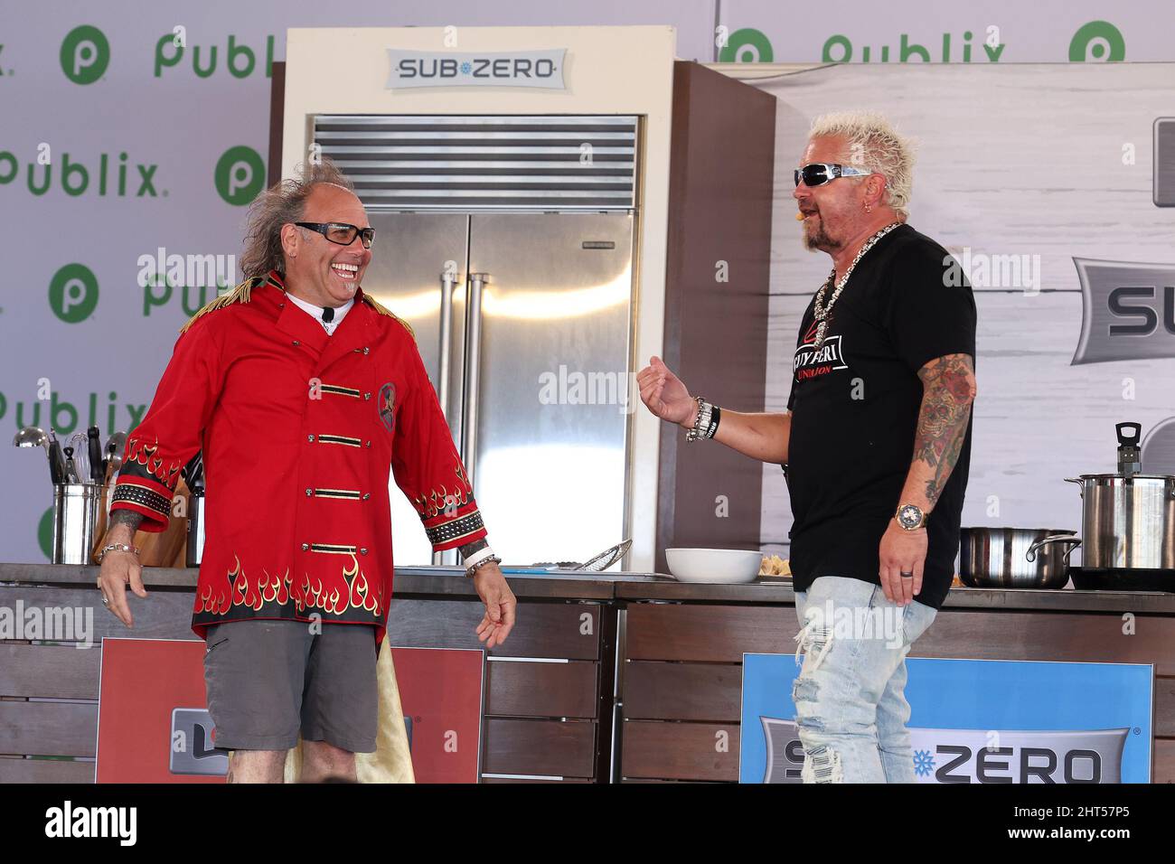 Miami Beach, FL- FEB 26: Chef Jeffrey Stretch Rumaner and Chef Guy ...