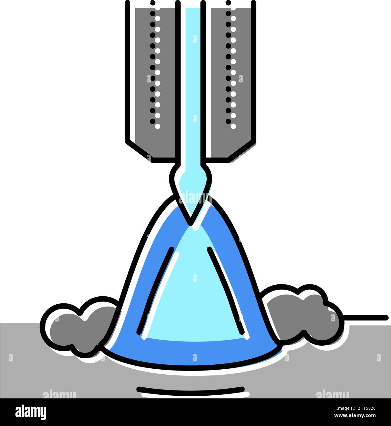 butt welding color icon vector illustration Stock Vector Image & Art ...