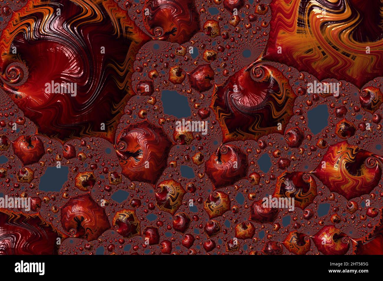 Illustration of a red fractal artwork for creative graphic design Stock ...