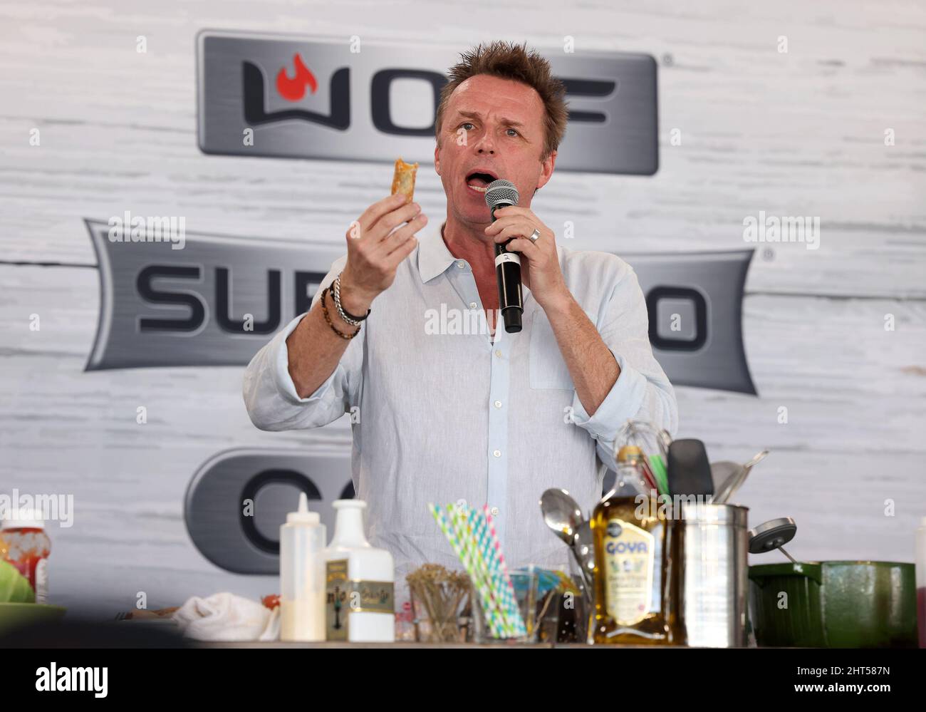 Miami Beach, FL- FEB 26: Chef Marc Murphy is seen during SOBEWFF Goya ...