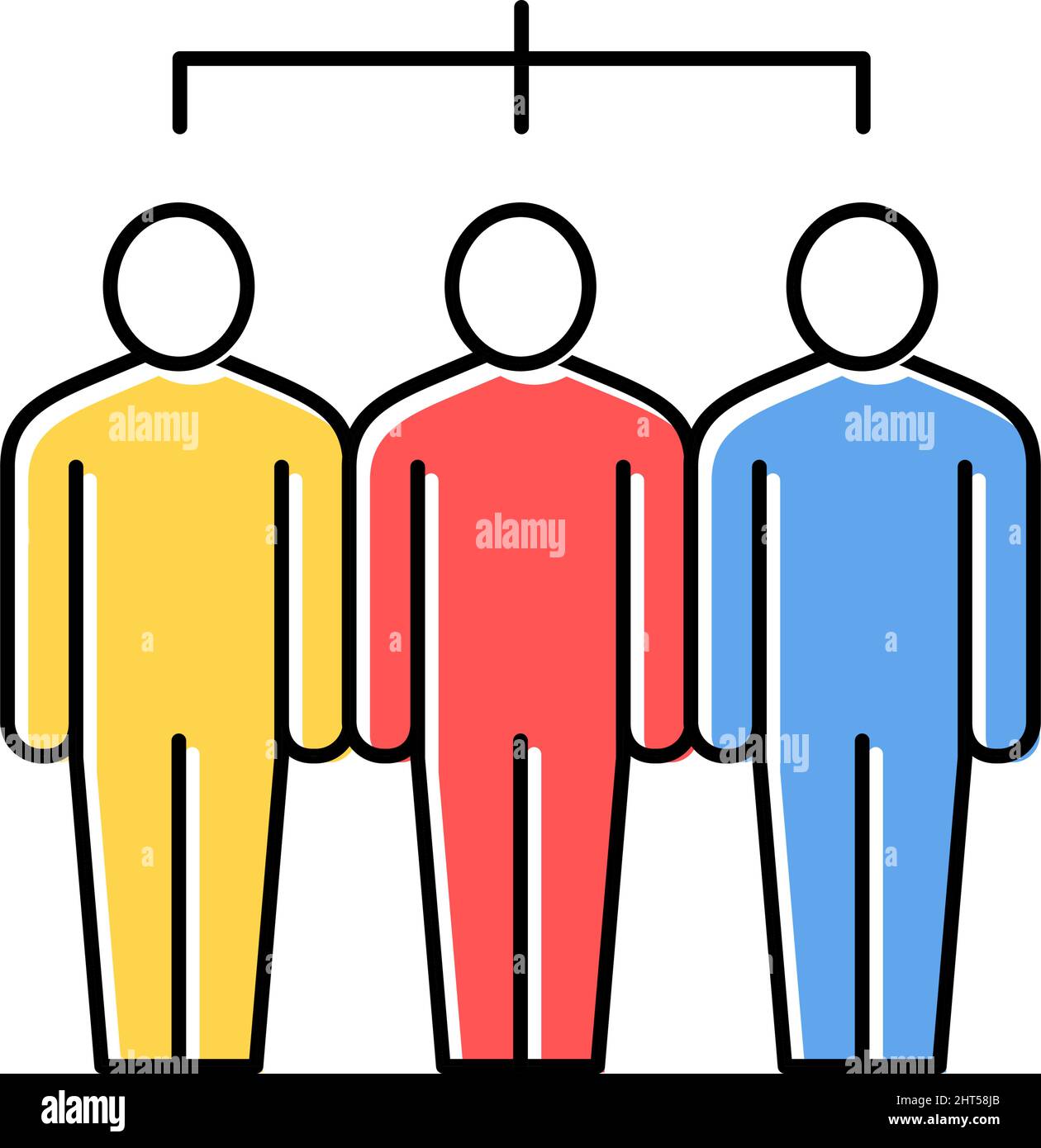 company team color icon vector illustration Stock Vector Image & Art ...