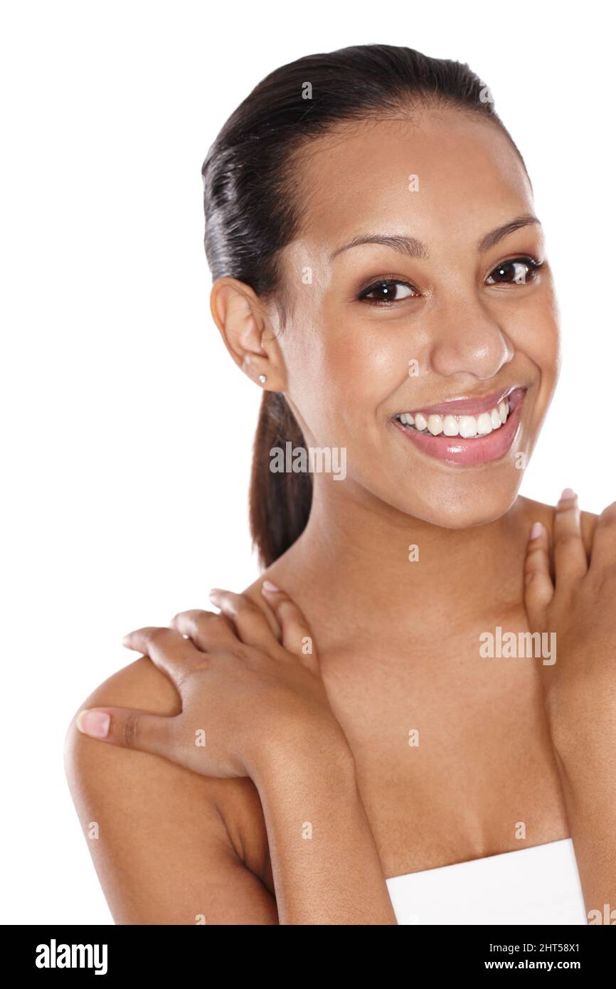 Her beauty isnt only skin deep. Cropped shot of a beautiful young woman ...