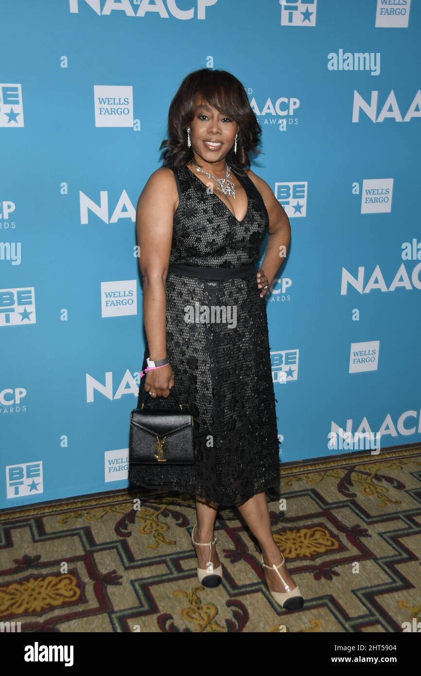 Deborah Riley-Draper arrives at the 53rd NAACP Image Awards Viewing ...