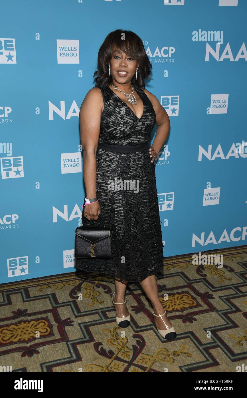 Deborah Riley-Draper arrives at the 53rd NAACP Image Awards Viewing ...